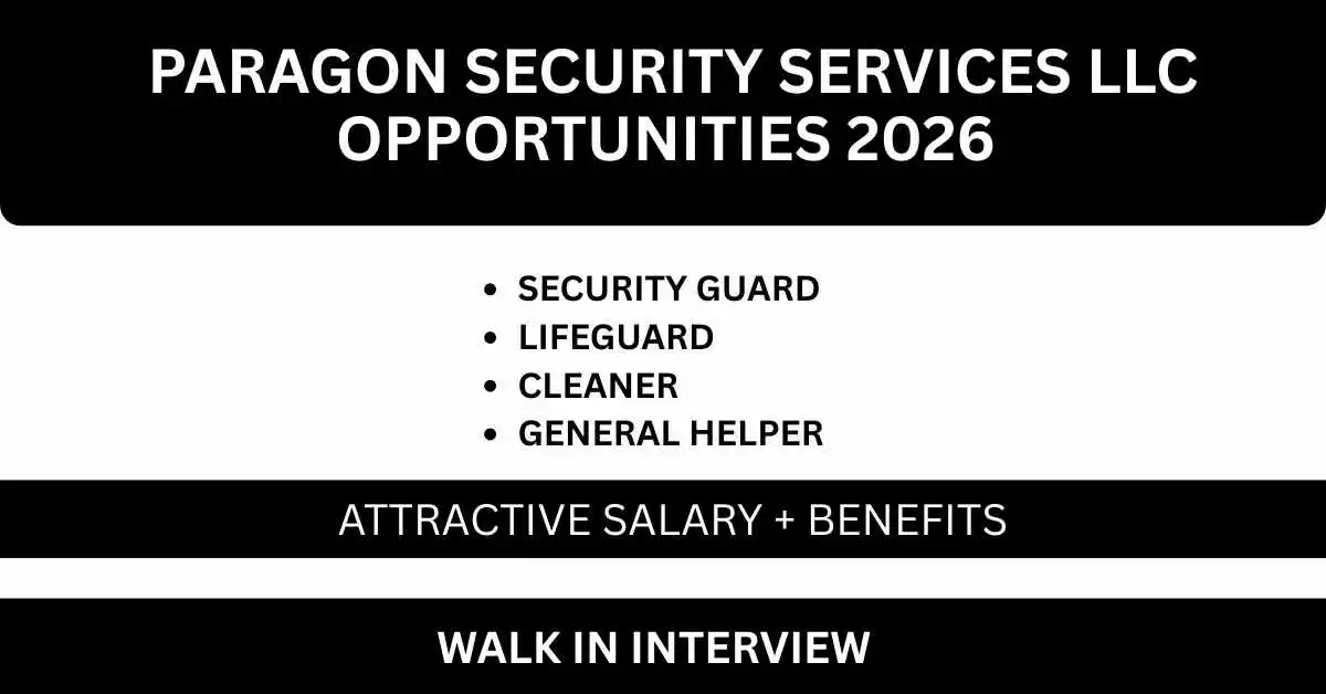 PARAGON SECURITY SERVICES LLC Opportunities 2026 – Cleaner & Security ...